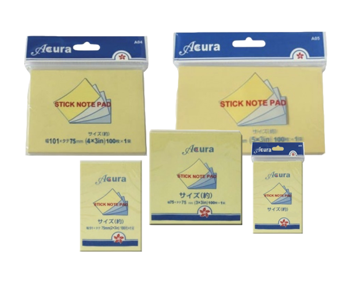 ACURA Post-It Note Pad – Office and Paper Ally Co Ltd